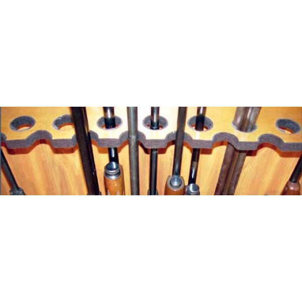 20-Gun Wood Gun Cabinet | Pine | Locking Storage Area | Made in USA ...